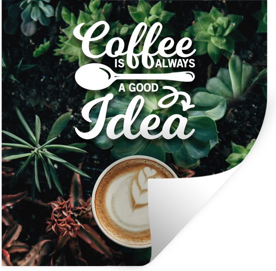 Sticker Muursticker Café Quotes 2 - Citation Café ' Le Coffee est ...
