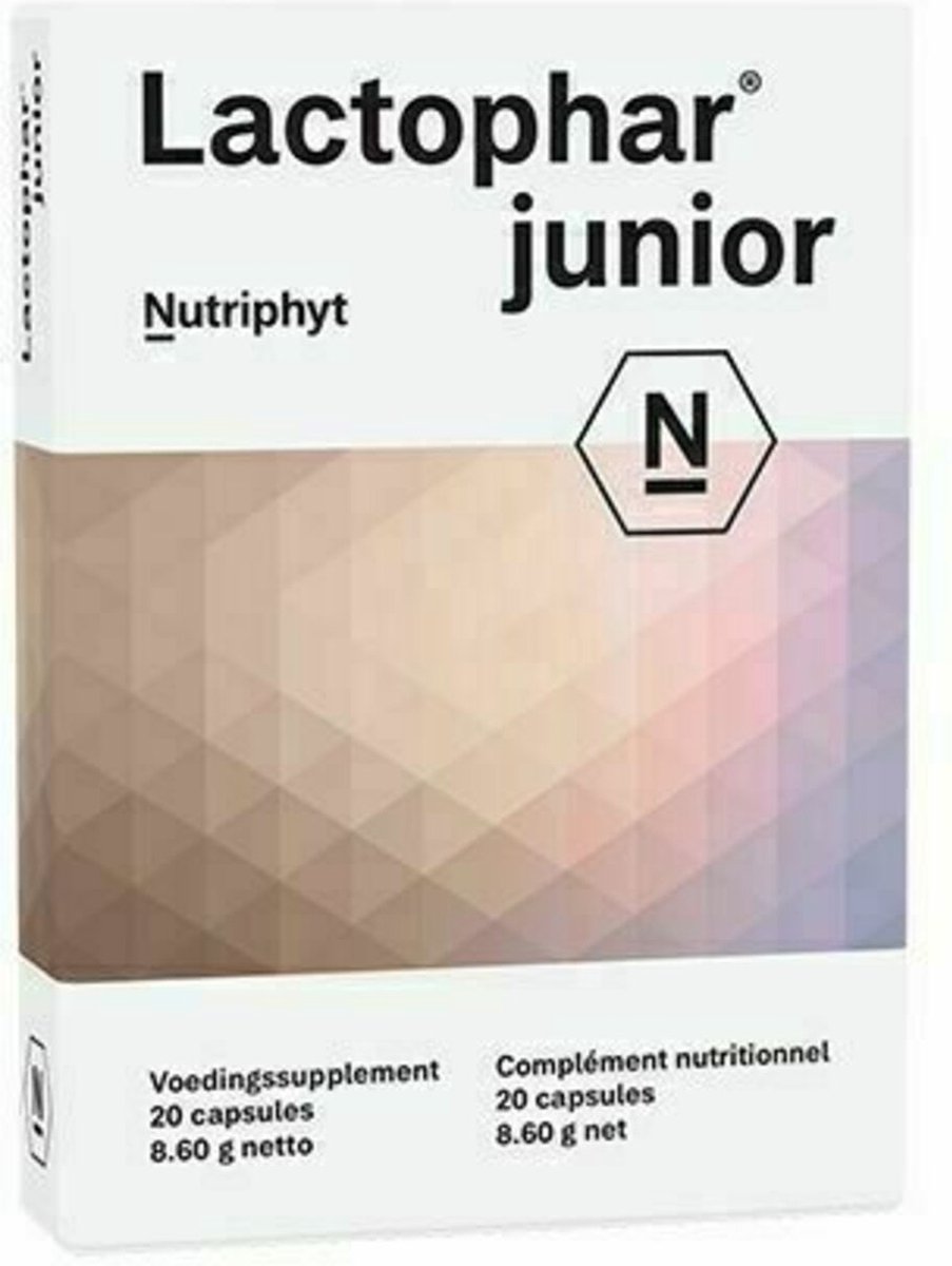Nutriphyt Lactophar junior - 20 capsules | bol.com