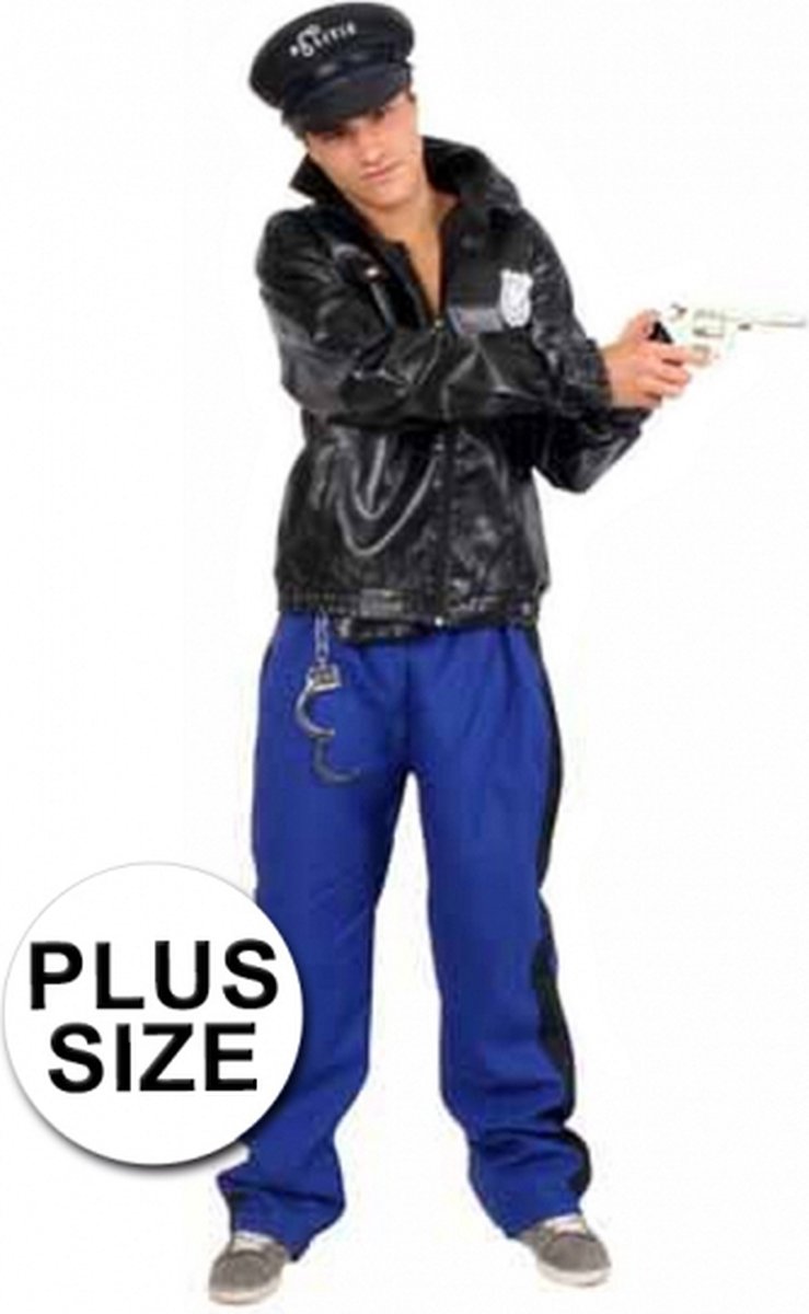 3-delig grote maten politie kostuum 56 (2xl) | bol.com