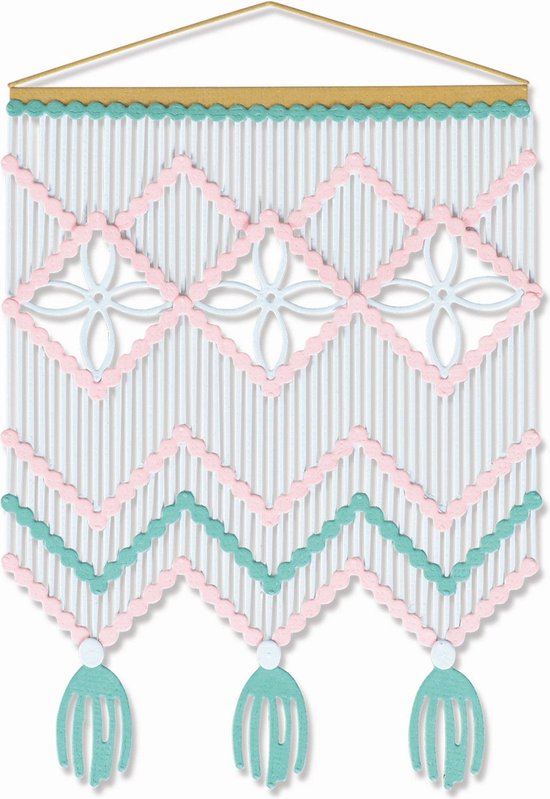 Sizzix Thinlits Die Set Macramé Card Front 9pieces | bol