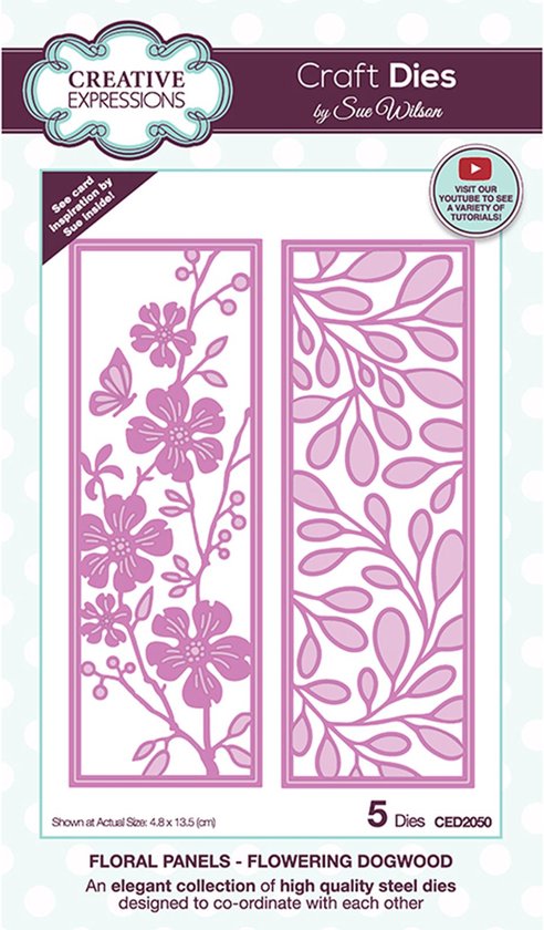Creative Expressions Craft die floral panels Dogwood | bol.com