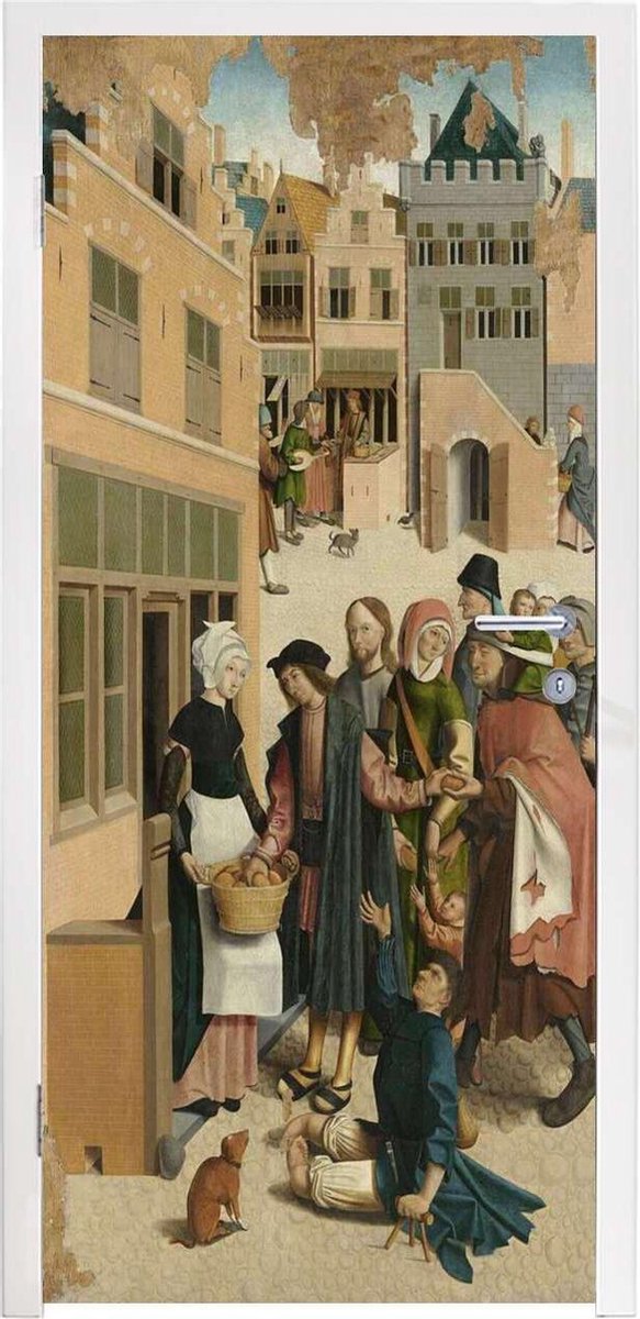 Deursticker Meester van Alkmaar - De zeven werken van barmhartigheid ...