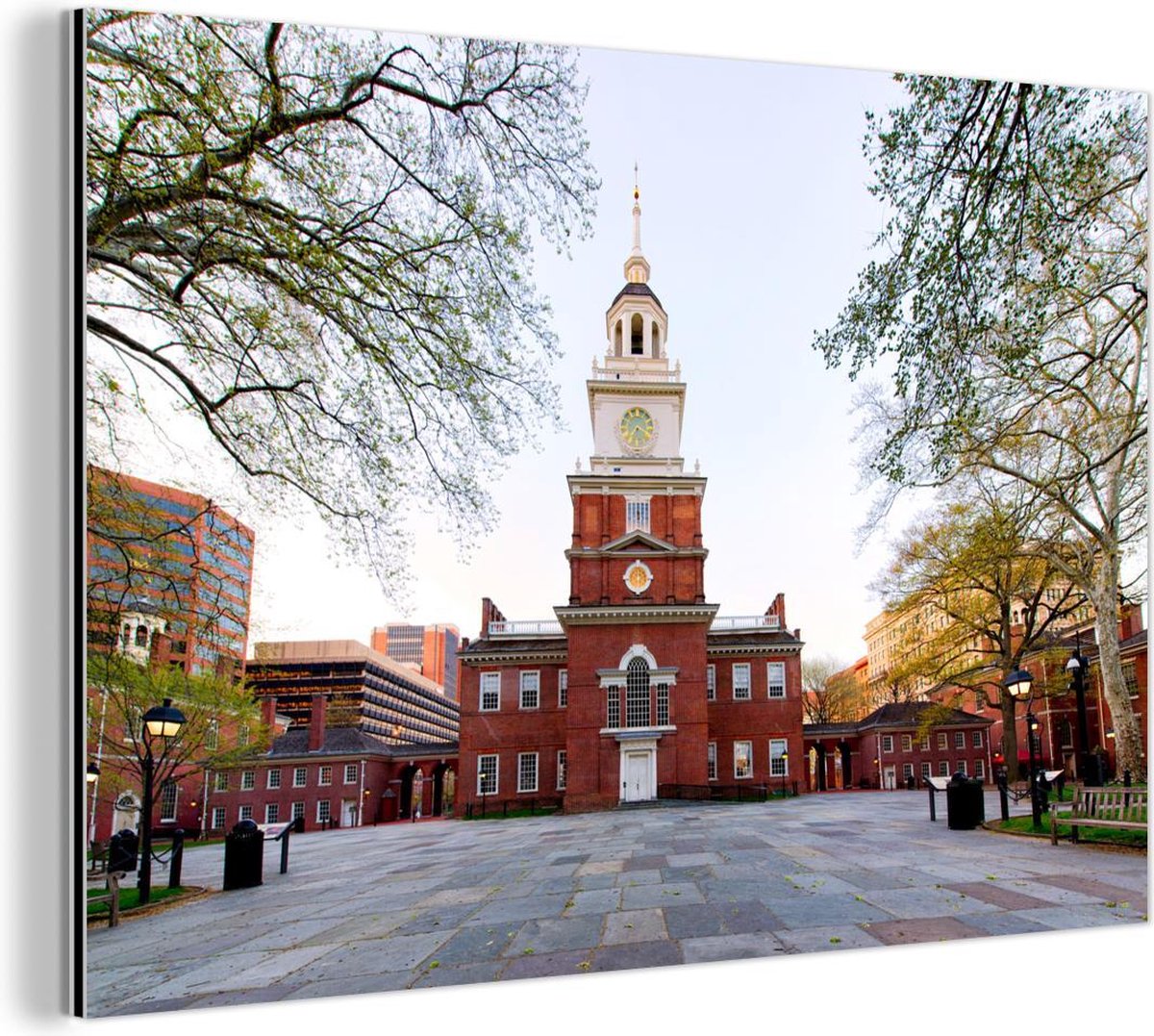 Philadelphia's Independence Hall at sunset in Amérique Aluminium 30x20 ...