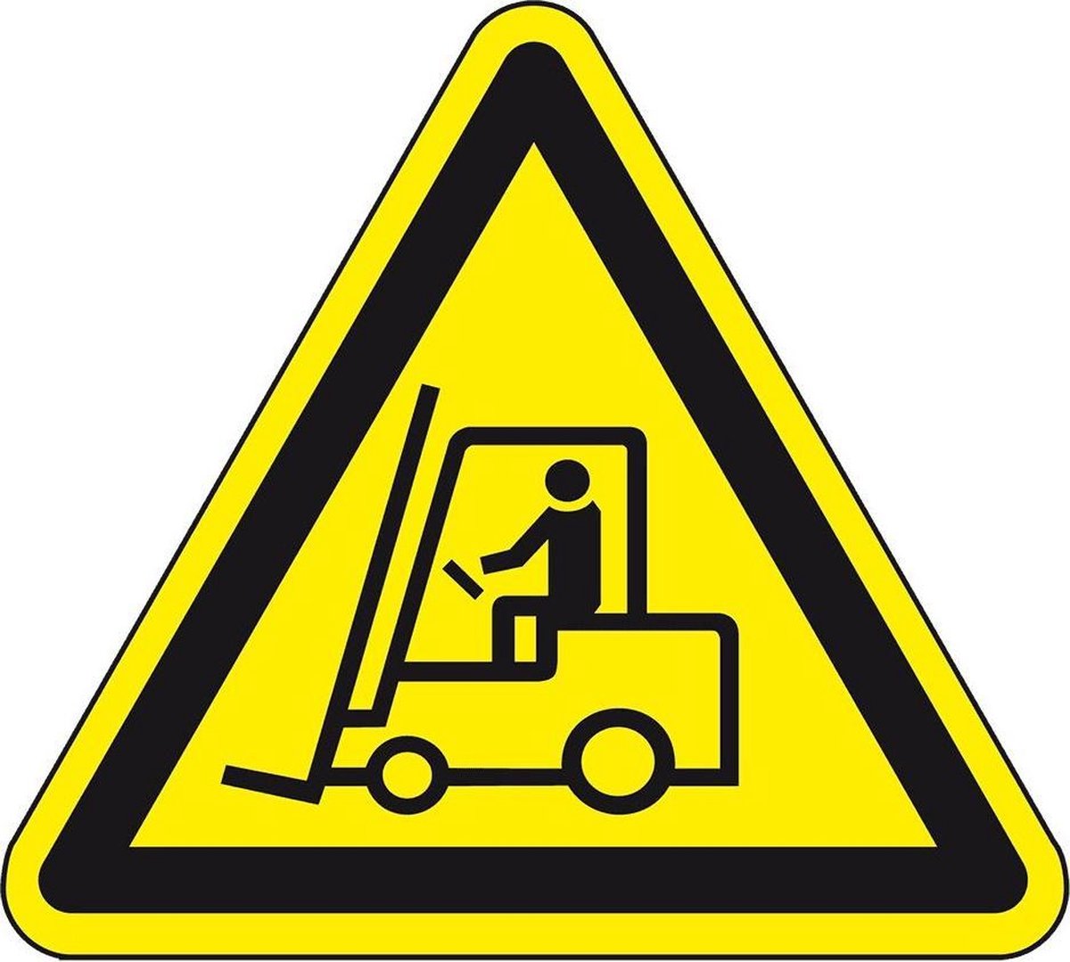 Vloersticker waarschuwing voor heftrucks, 1000 mm | bol.com