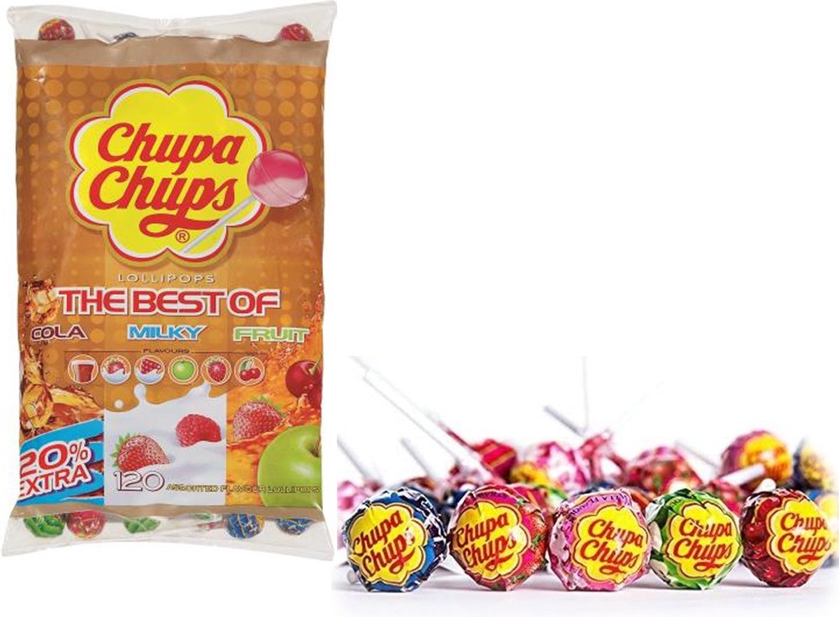 Chupa Chups The Best Of lolly's 120 stuks | bol.com