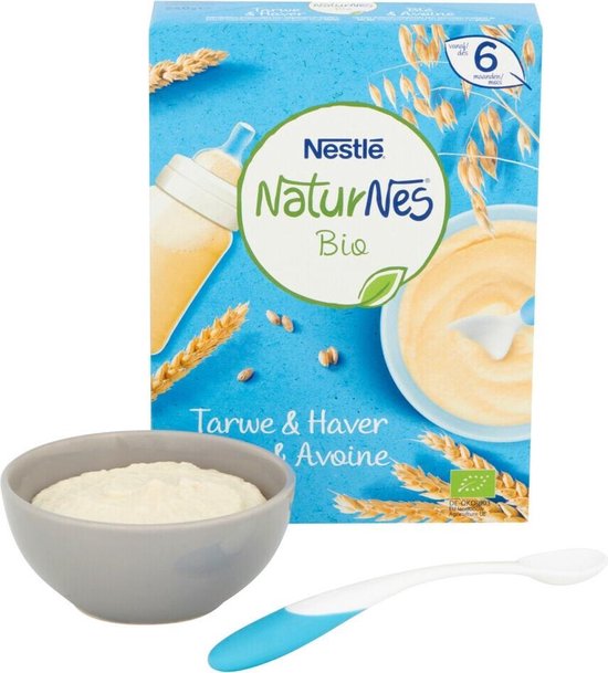 Nestle NaturNes Bio Pap Tarwe, Haver 6+ mnd 240 gr | bol.com