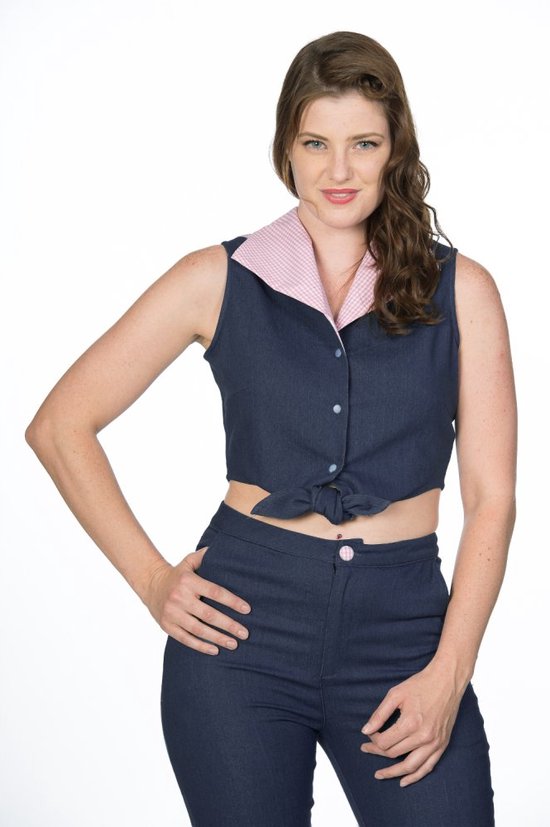 Dancing Days Blouse -S- DIINER DAYS TIE Blauw | bol.com