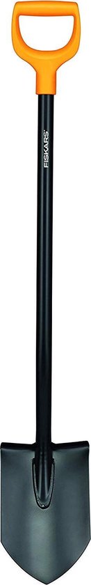 Fiskars tuinspade, massief, 117x18x13.5 cm, zwart | bol.com