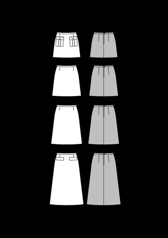 Burda Naaipatroon 6682 - Rok in variaties | bol