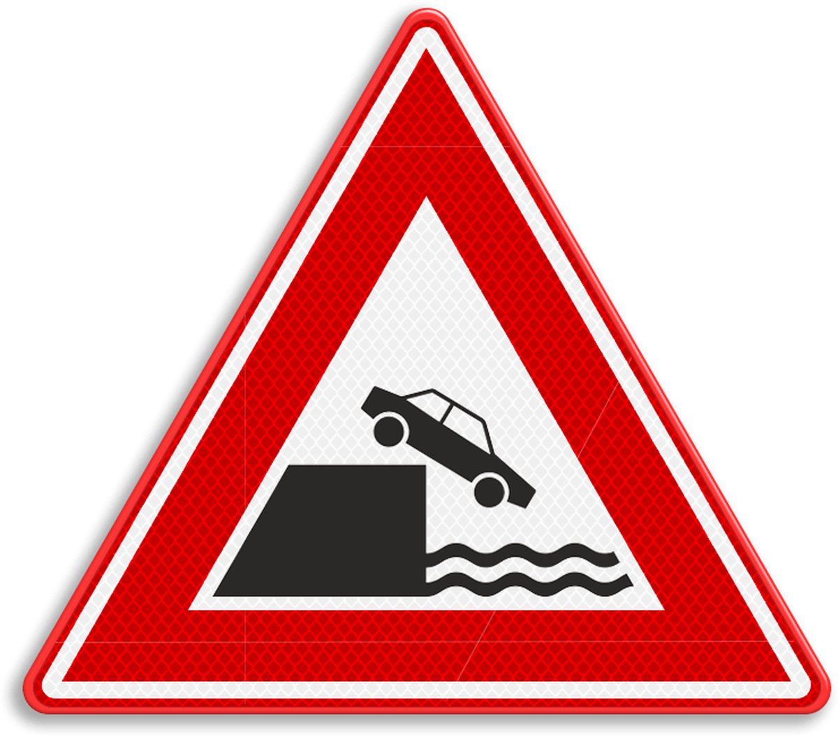 Panneau de signalisation J26 attention quai - aluminium DOR 1100 mm ...