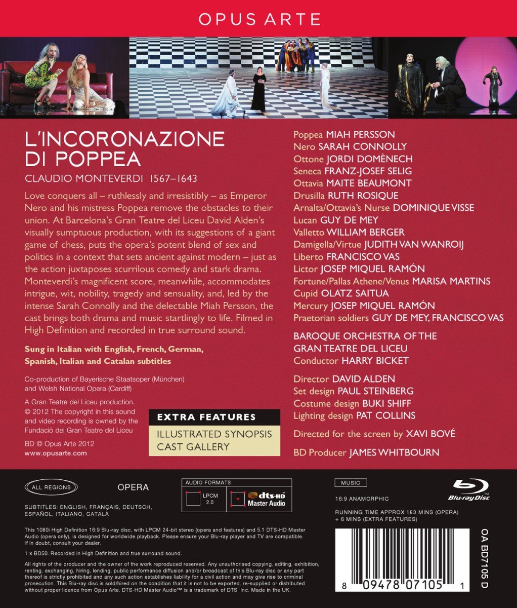 Baroque Orchestra, Harry Bicket - Monteverdi: L'Incoronazione Di Poppea ...