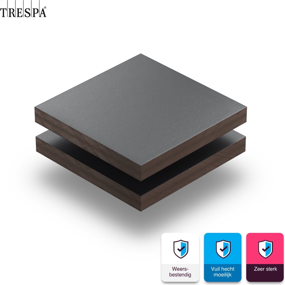 Trespa® plaat 6 mm dik - 110 x 70 cm - Antraciet | bol.com