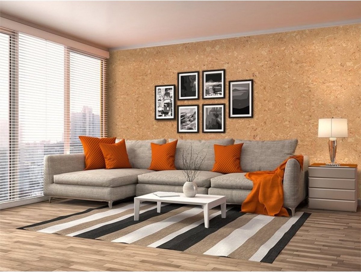 Kurk - Tegels - Behang - Wandbekleding - Prikbord - 3 mm dik - 30 x 60 ...