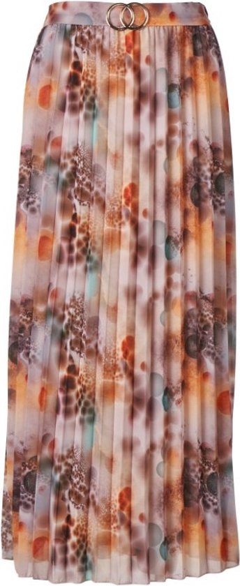 Dames plisse rok elastische tailleband vastzittende ceintuur gouden ...