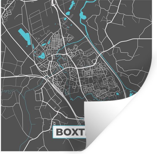Muurstickers - Sticker Folie - Boxtel - Stadskaart - Kaart ...