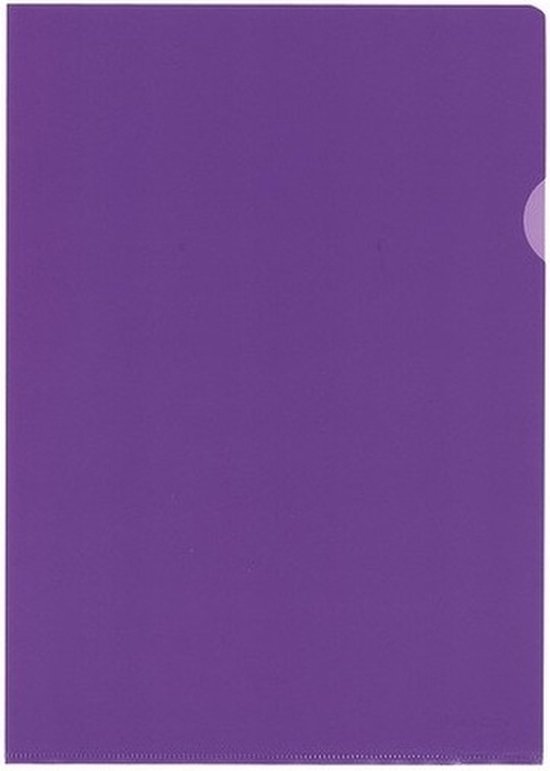 50x stuks documenten Insteekmapjes - paars - A4 formaat - 21 x 30 cm ...