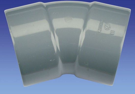 Wavin Wadal bocht PVC 110 mm. 2x mof 22 gr., grijs | bol.com