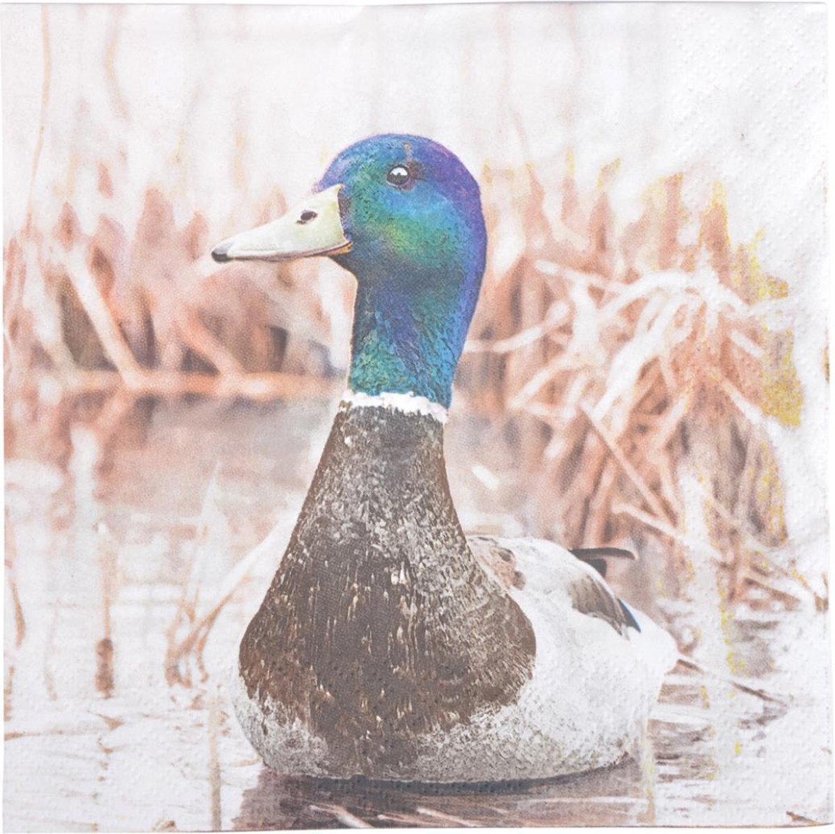 Papieren servetten wilde eend 33x33 | bol.com