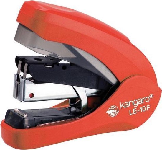 Kangaro nietmachine - LE-10F - rood - flat clinch - K-7306003 | bol