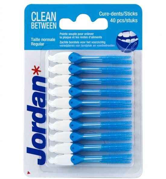Jordan - Clean Between Sticks - Tandenstokers - Regular - 40 Stokers ...