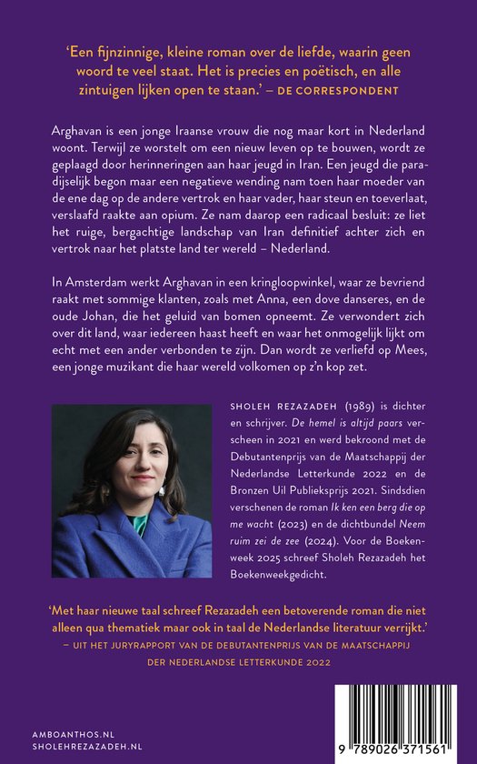 De hemel is altijd paars, Sholeh Rezazadeh | 9789026371561 | Boeken | bol