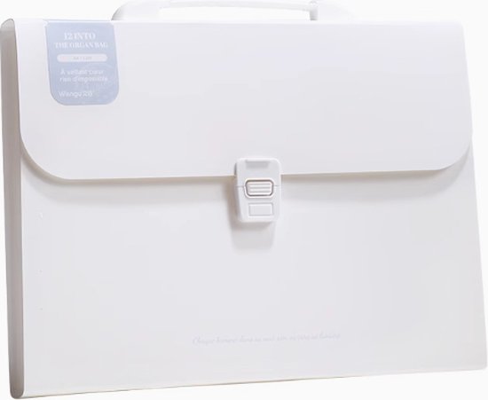 Documentmap Off-White dossiermap A4 vergrendelkop en handvat, accordeon ...