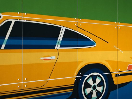 IXXI Orange Vintage Sports Car Side, Bo Lundberg - 100 x 80 cm - Gratis ...