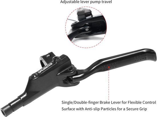 splumzer Hydraulische remset met 4 zuigers, voor 850 mm en achter ...