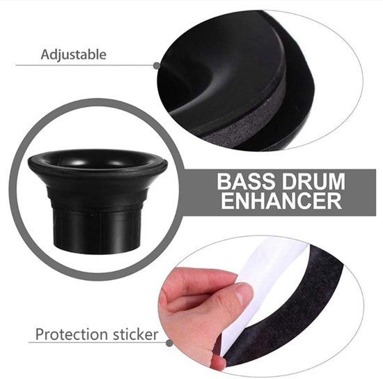 Lbvzxkad Bass Drum Enhancer Drumhead Protector en Sound Enhancer ...