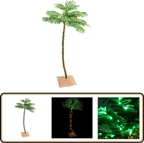 vidaXL Palmboom LED - Warmwit - 150 cm - 88 LED's LED Boom ...