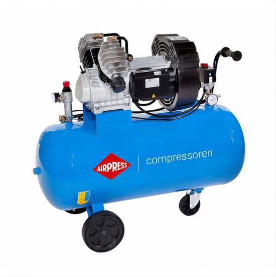 Airpress Compressor - 100 liter, 10 bar - Krachtige oliegesmeerde ...