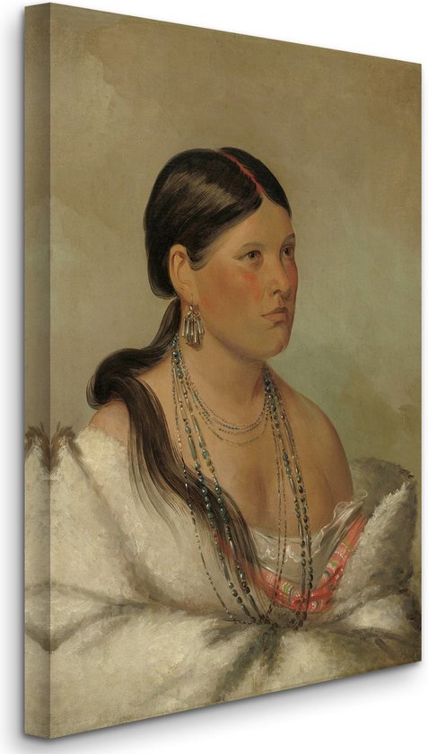 George Catlin - The Female Eagle - De Vrouwelijke Adelaar (1830) - 3:2 ...