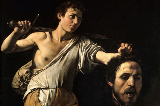 Caravaggio - David with the Head of Goliath - David met het hoofd van ...