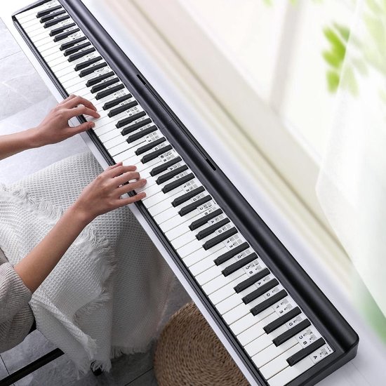 Keyboard Sticker 88 Key Notes Guide for Beginners - Removable Reusable ...