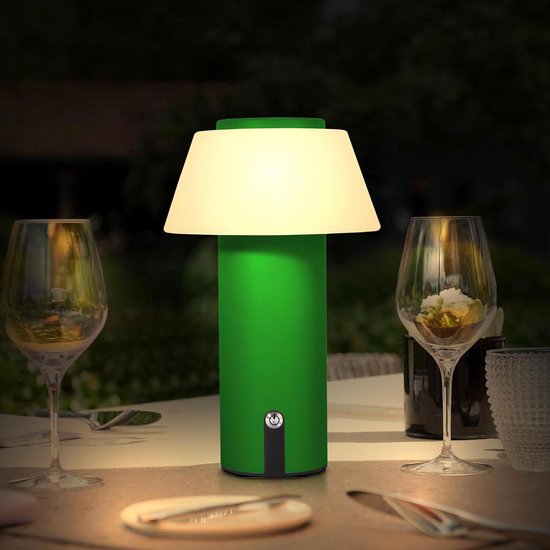 Draadloze LED-tafellamp - Oplaadbaar en Waterdicht - 1 stuk - Groen | bol