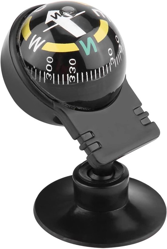 Kompas Zwart Kunststof Verstelbaar Dash Mount Kompas Navigatie Wandelrichting Wijzende... | bol