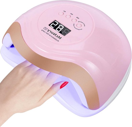 54W nagellamp nageldroger - uv-lamp 18 leds - timer 30/60/90 seconden -... | bol