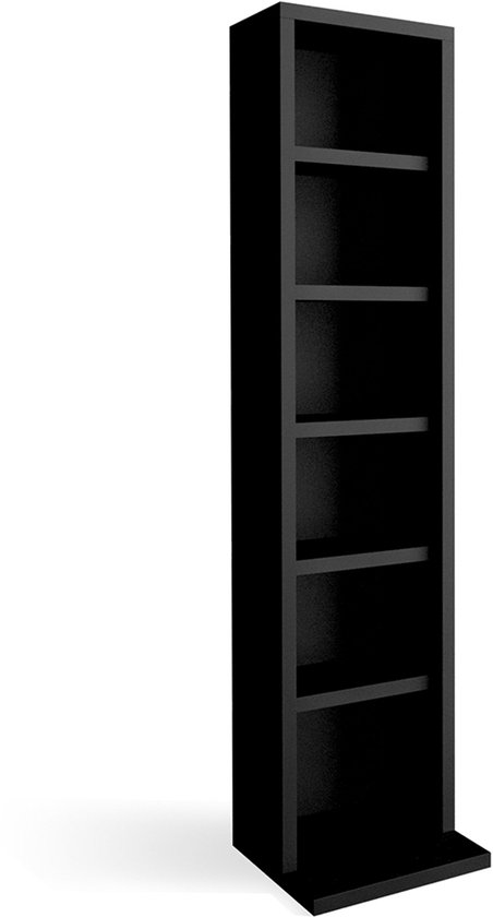Vicco CD Rek – 21 x 91.8 cm Zwart | bol