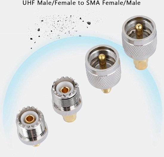 SMA naar UHF-adapter - RF Coaxiale Adapter Connector voor Draadloze LAN Apparatuur -... | bol
