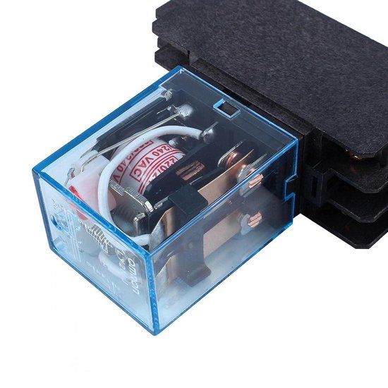 220 V power relay with base coil - 10 A DPDT LY2NJ HH62P HHC68A-2Z for remote control... | bol