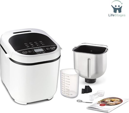 LifeStages - Broodbakmachine - Fun Bread 1kg Broodmachine 17 Programma ...