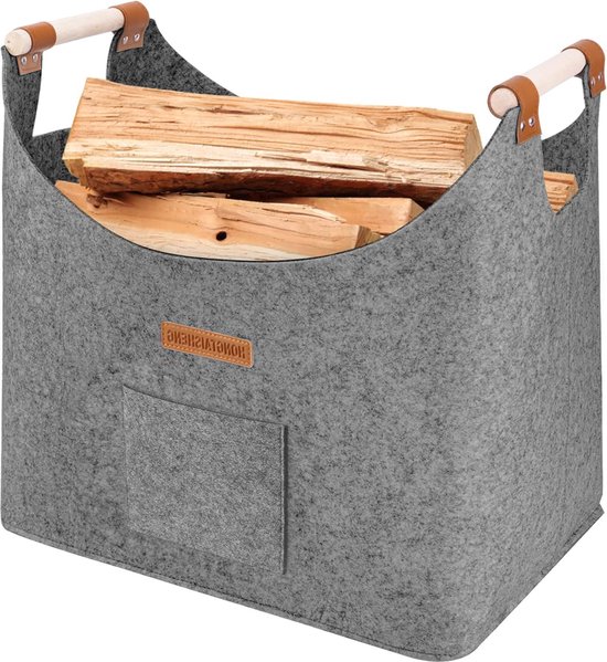 Brandhouten mand vilten mand - XL formaat - extra dikke vilten ...