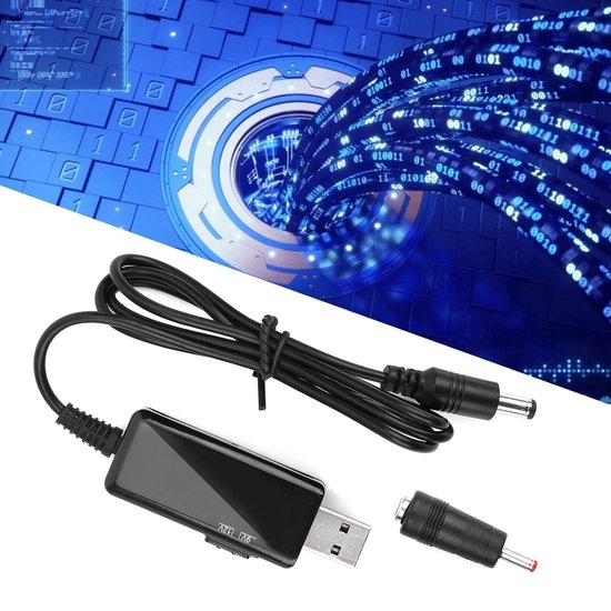 DC-kabel 5V naar 12V USB - Power Bank - 5V naar 9V 12V Step-up - Digitale Display -... | bol