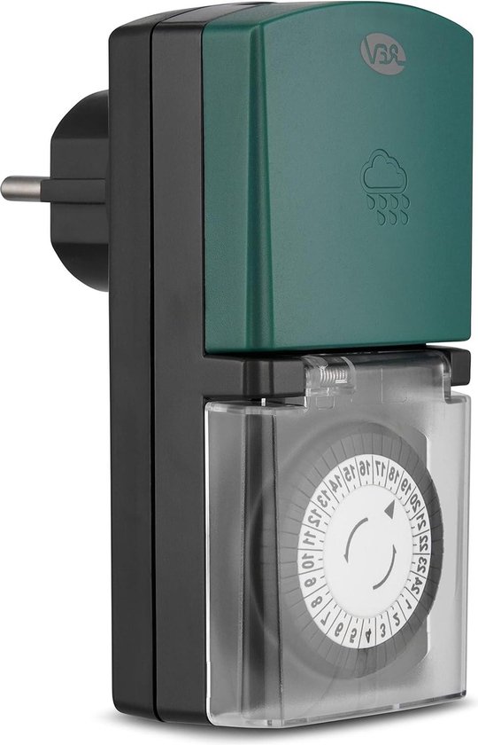 Tijdschakelaar voor binnen en buiten - mechanisch - 48 tijden per dag - 30 minuten -... | bol