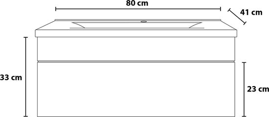 HOME DELUXE - Badkamermeubelset - WANGEROOGE BIG hout - klein - incl ...