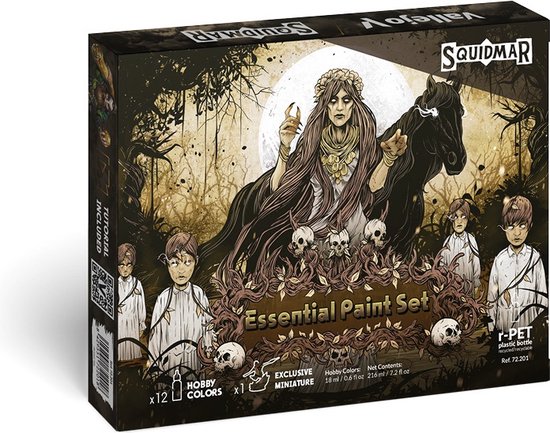 Vallejo Squidmar Essential Paint Set - 12 acrylverfjes & miniatuur ...