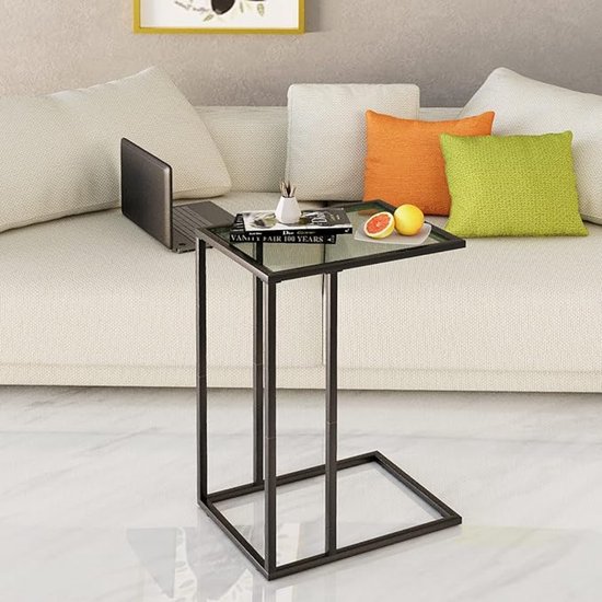 C-vorm, bankbijzettafel, koffietafel, kleine tafel, banktafel ...