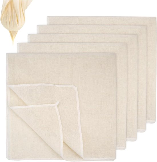 Pass Cloth - Pack of 5, 60 x 60 cm - Soap Cloth, Cotton Filter Cloth ...