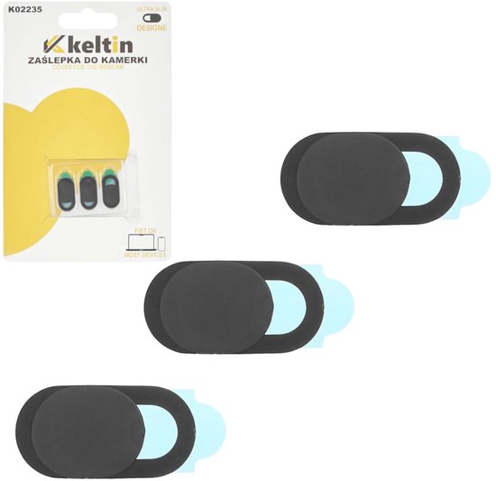Keltin Set van 3 webcam covers - Privacybescherming - Discreet ontwerp - Eenvoudig te... | bol