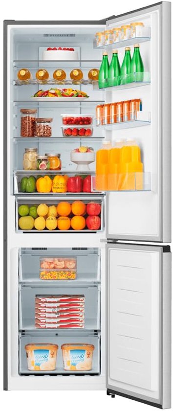 Hisense RB440N4BCE Combi-koelkast, energie-efficiëntieklasse E, inhoud ...